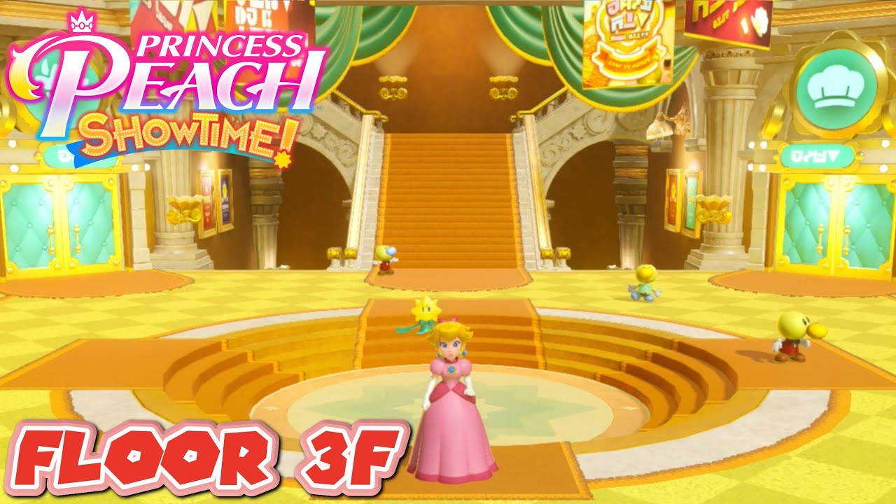 Princess Peach: Showtime! - Floor 3F - 100% Walkthrough (All Sparkle ...
