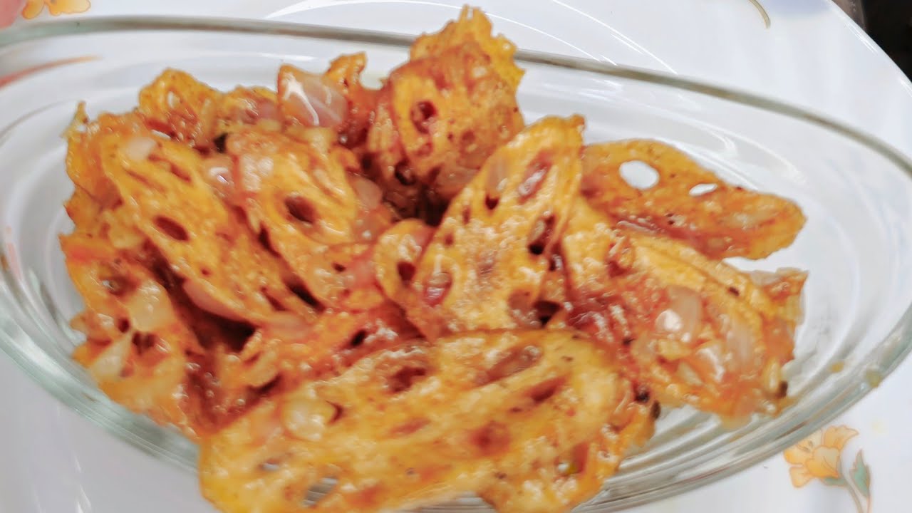 How to Make Crispy Lotus Steam in Honey Chilli Sauce Recipe - YouTube