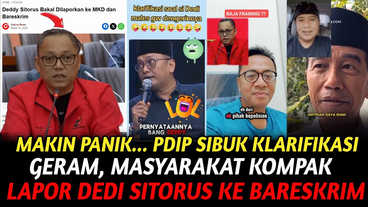 VIRALL, PDIP MAKIN PANIK & SIBUK KLARIFIKASI, MASYARAKAT KOMPAK ...