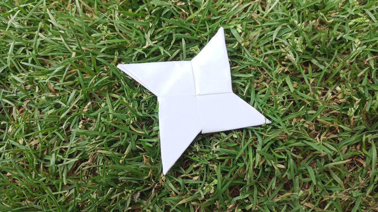 HOW TO MAKE PAPER NINJA STAR / Paper DIY easy tutorial - YouTube
