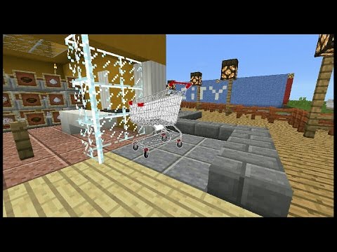 👉Minecraft pe : How to make a Shopping Cart - YouTube