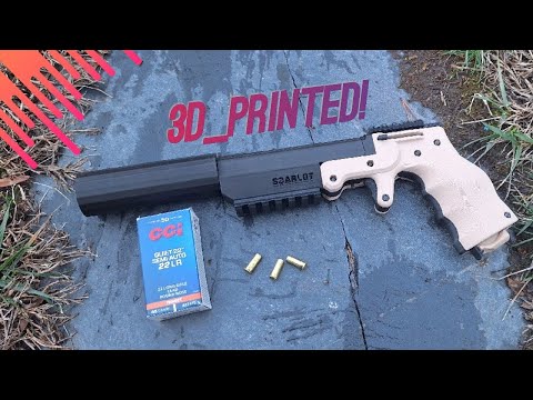 3D PRINTED GUN! 3D PRINTED 22LR! SCARLOT 22LR 3D PRINTED! HARLOT 22LR
