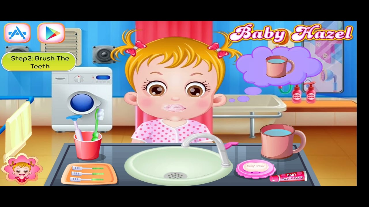 Baby Hazel Brushing Time | wake up and brush your teeth with Baby Hazel ...