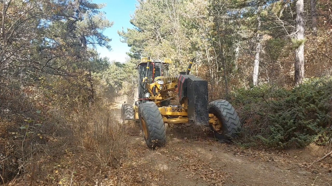 CAT 140M ORMAN CANAVARI _forest manster _otlu yollar_grassy roads# ...