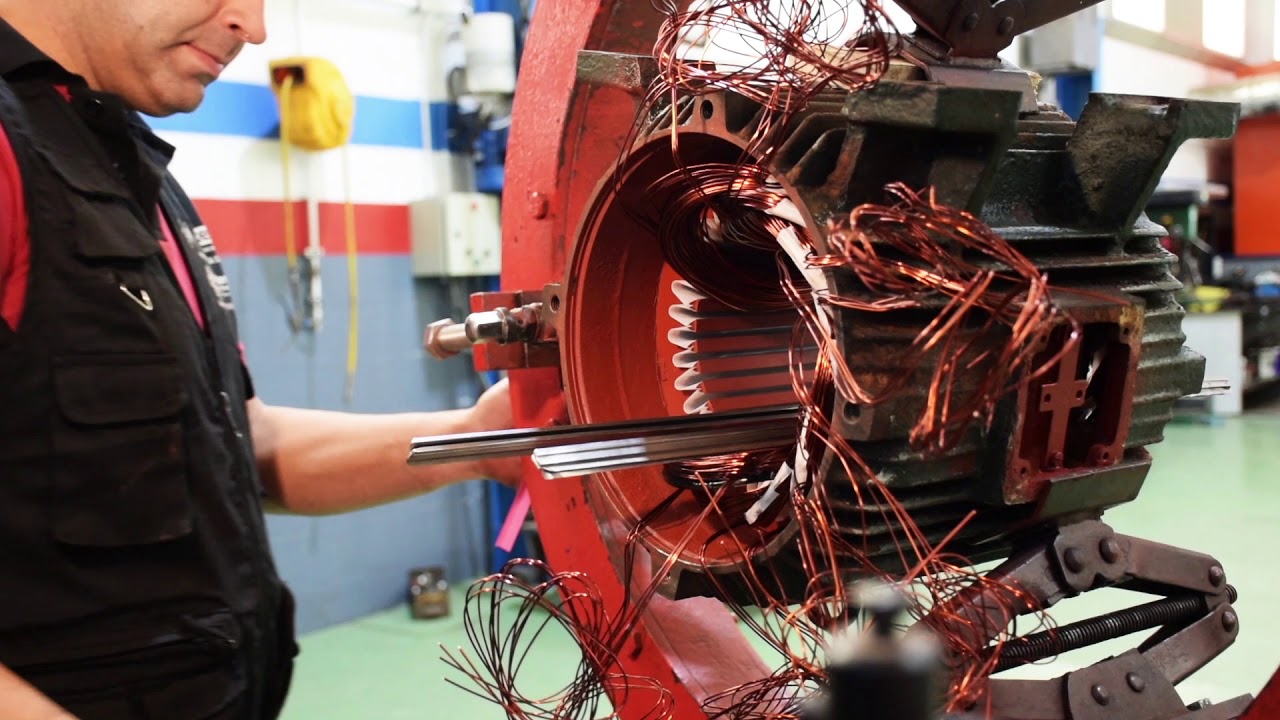 REBOBINADO DE UN MOTOR - YouTube