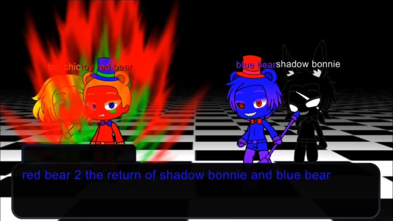 red bear 2 the return of shadow bonnie and blue bear - YouTube