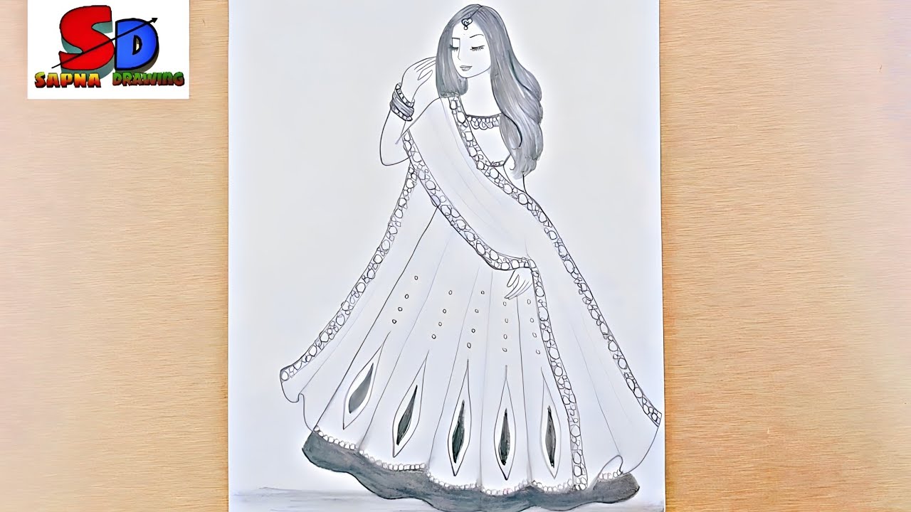 How to draw a beautiful girl - Drawing easy | pencil drawing tutorial ...