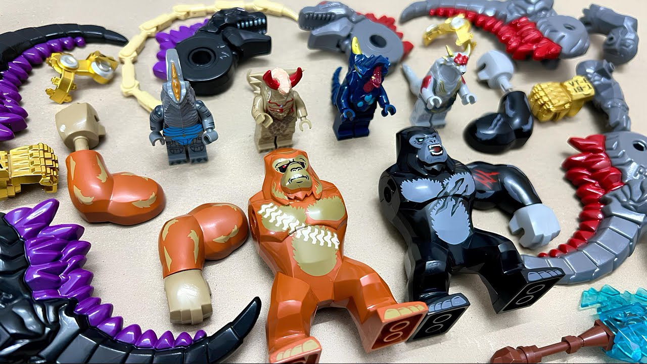 Lego Godzilla X Kong | Skar King Vs Kong And Godzilla | Unofficial Lego ...