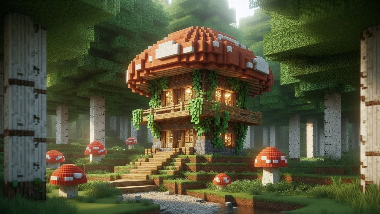 Minecraft MUSHROOM House Ideas You Won't Believe Exist - YouTube