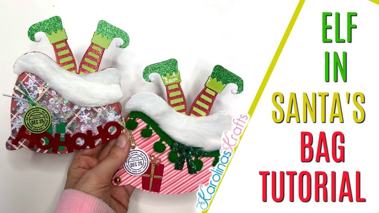 Elf in Santa's Bag Tutorial, Christmas cards project share, 12 days of ...