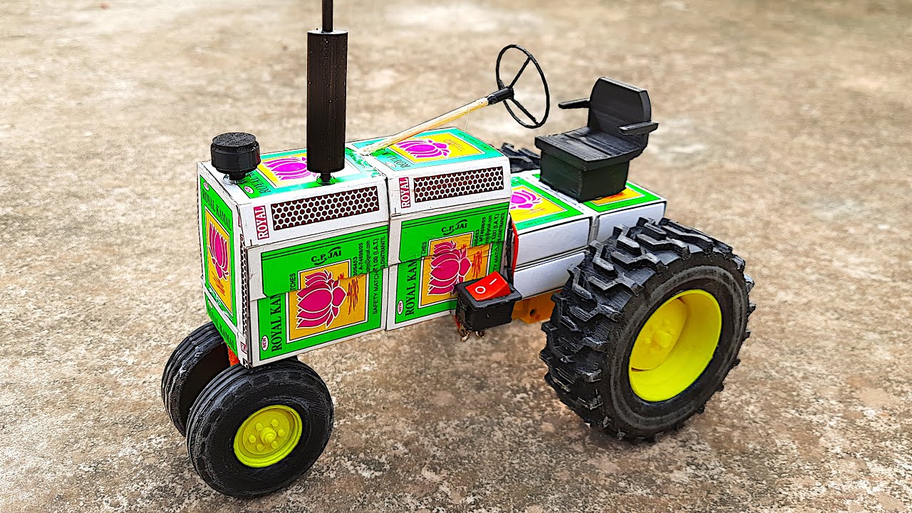 How to Make MatchBox John Deere Vintage Tractor - DIY Model Tractor ...