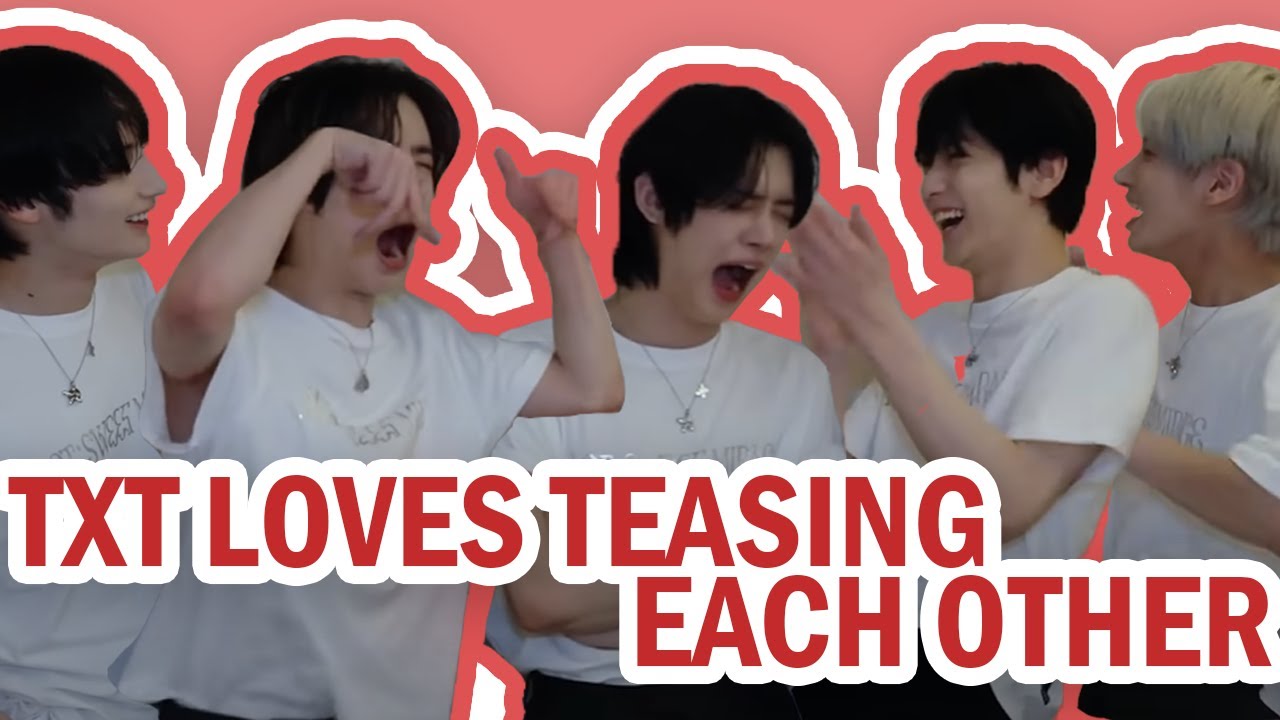 TXT teasing each other for 9 mins 30 seconds - YouTube