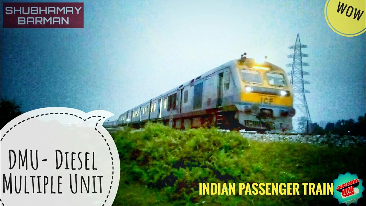 DMU - Diesel Multiple Unit Train departing New CoochBehar - YouTube