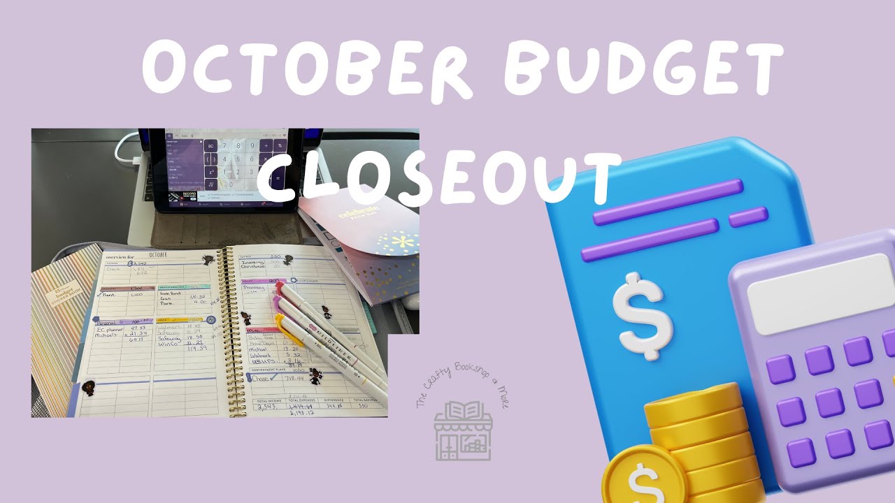 October Budget Closeout | low income budgeting | - YouTube