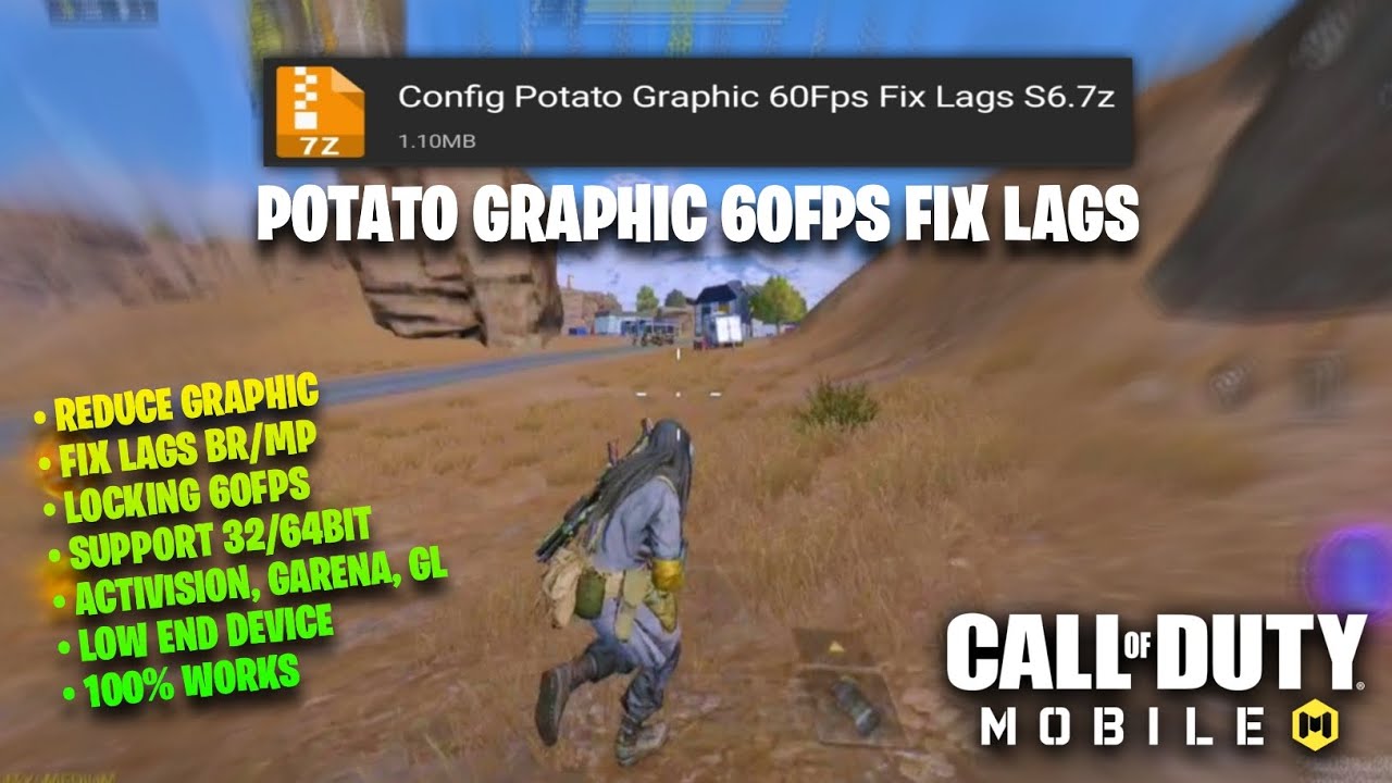 POTATO GRAPHIC 60FPS CONFIG IN COD MOBILE | FIX LAGS BR/MP | CODM ...