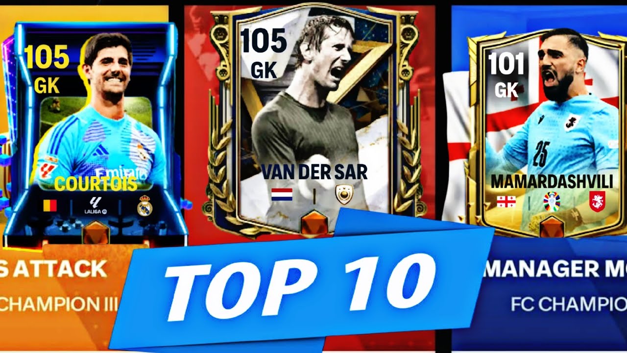 TOP 10 BEST GOALKEEPERS IN FC MOBILE 🖐️🥅 - YouTube