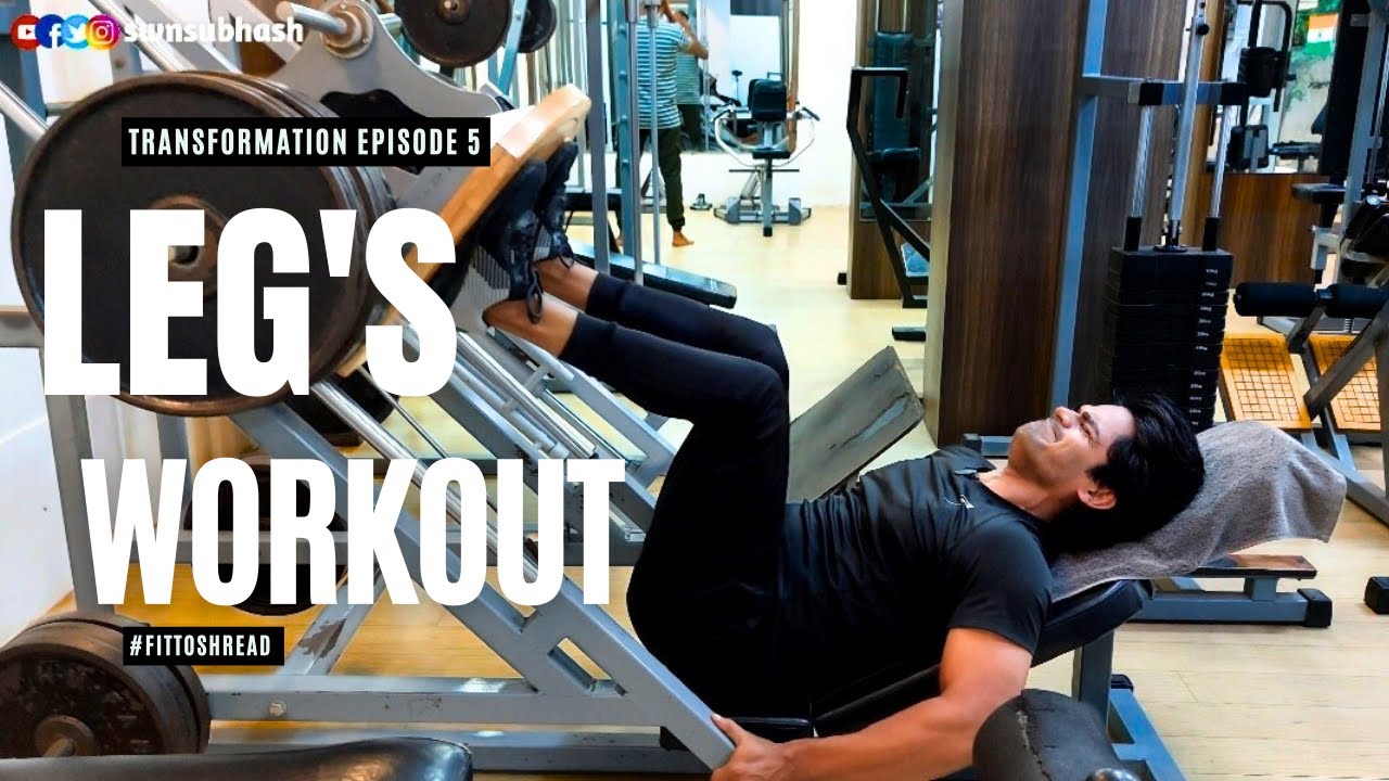 Transformation Episode 5. Leg's Workout #fittoshred #legs - YouTube