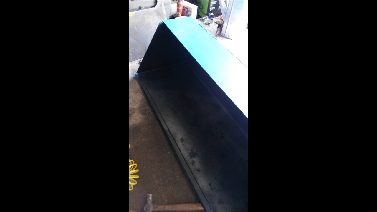 Homemade tractor bucket - YouTube