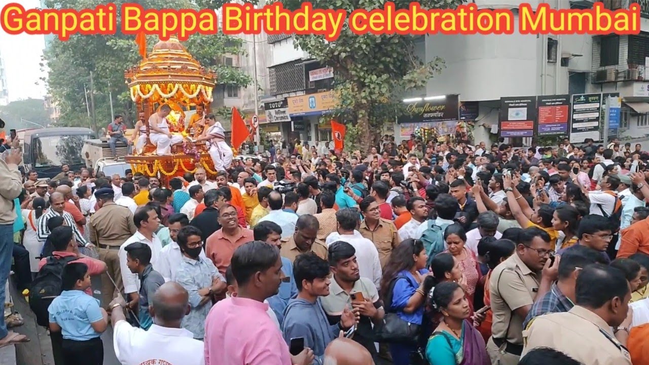 Ganpati Bappa Birthday Celebration Video Mumbai || Full Video ...