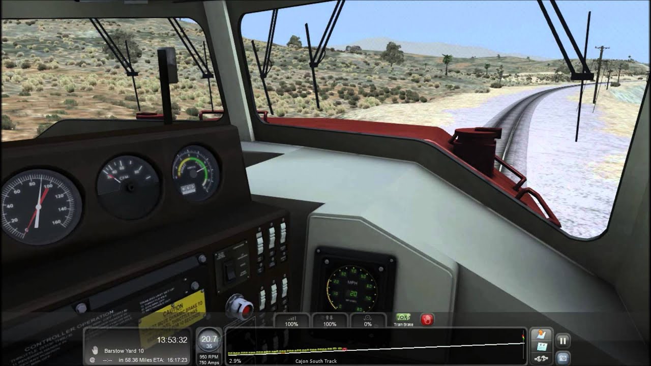 TS2016 HD: BNSF EMD SD75M Cab Ride Over Cajon Pass Sub (San Bernardino ...