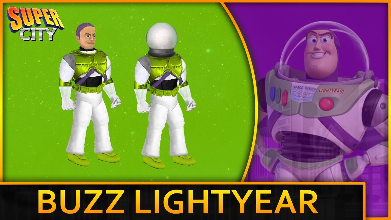 How to Create Buzz Lightyear (Toy Story) in Super City - YouTube