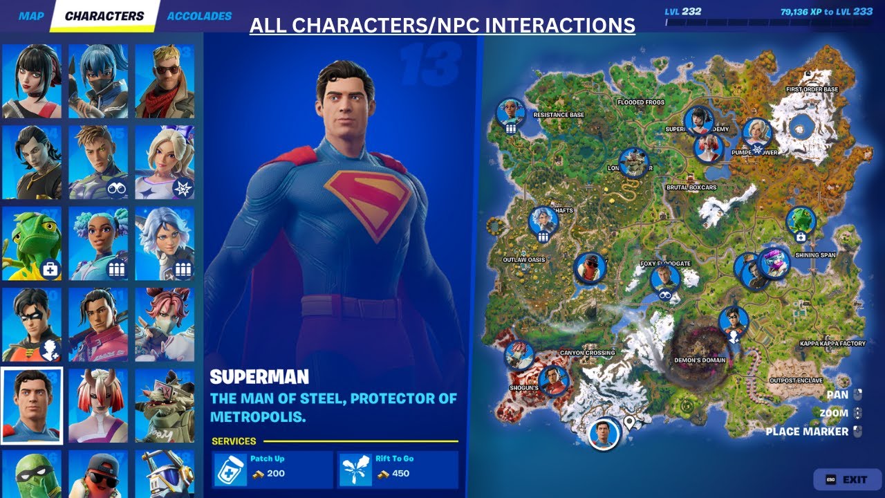 All Characters/NPC Interactions | Chapter 6 Season 3| SUPER | #fortnite ...