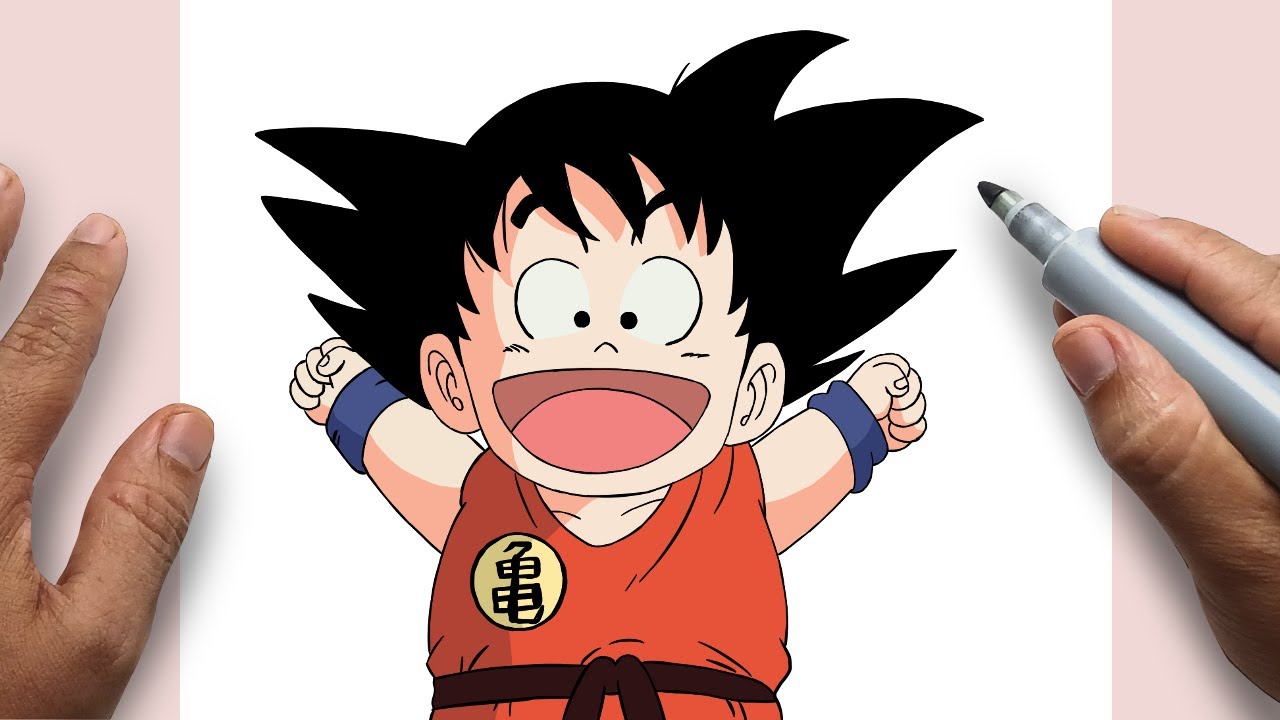 How to Draw Kid Goku Step by Step / Dragon Ball Z - YouTube