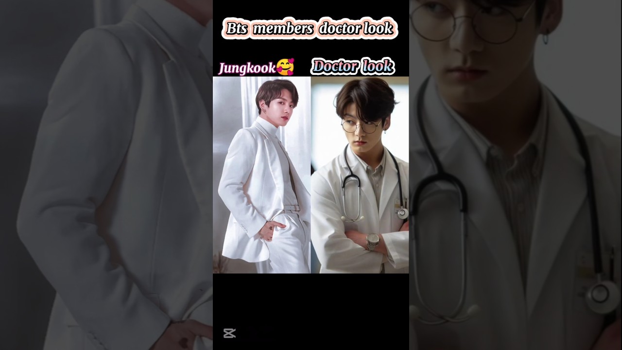 Bts members doctor look 🥰#bts #ytshorts #youtubeshorts #shorts #views # ...