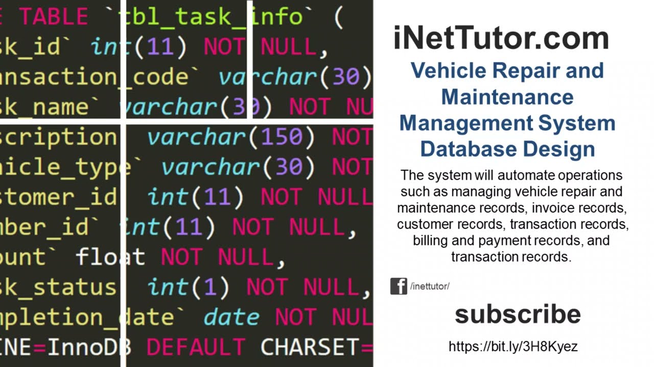 Vehicle Repair and Maintenance Management System Database Design ...