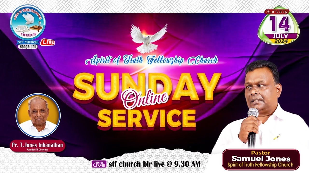🔴🅻🅸🆅🅴 | STF CHURCH | Sunday Service | 14.07.24 | Pr. Samuel Jones - YouTube