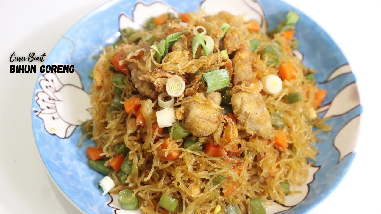Resep Bihun Goreng simpel dan sedap | 200gr bihun bisa untuk 3 Porsi ...