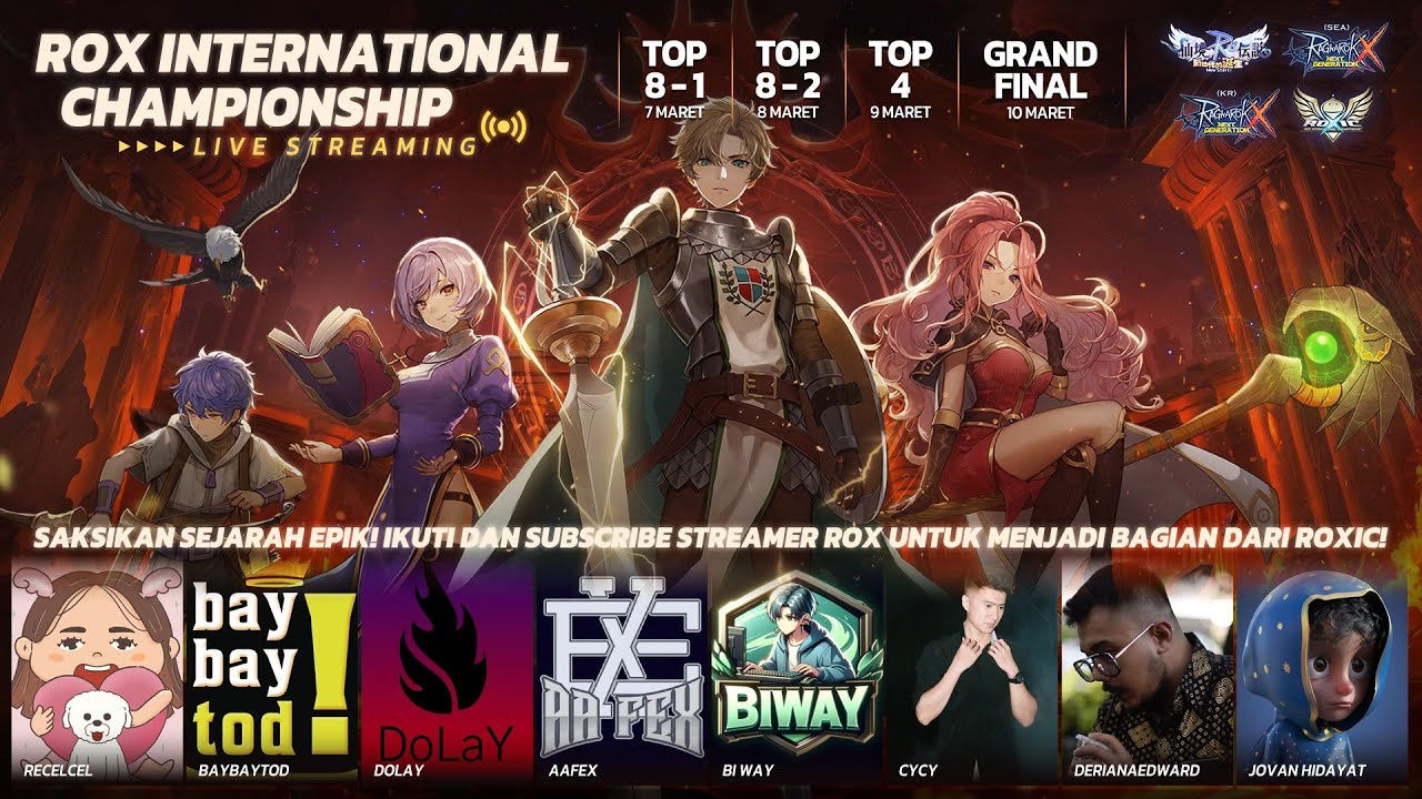 (🔴 LIVE) ROX- Nobar ROXIC TOP 8-1 Kalian Pilih yang mana nih??!!- Ragnarok X: Next Generation ...