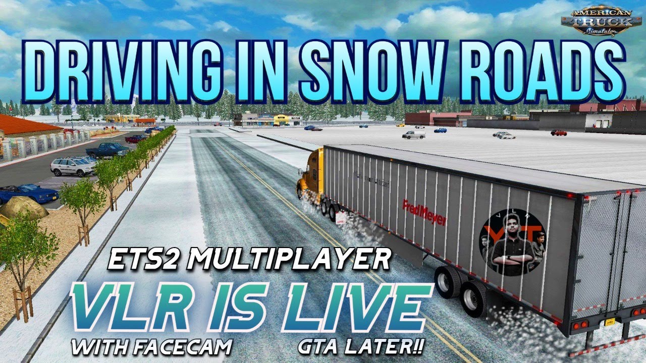 🔴 Let's Drive In Snow Roads | Euro Truck Simulator 2 Multiplayer | VLR ...