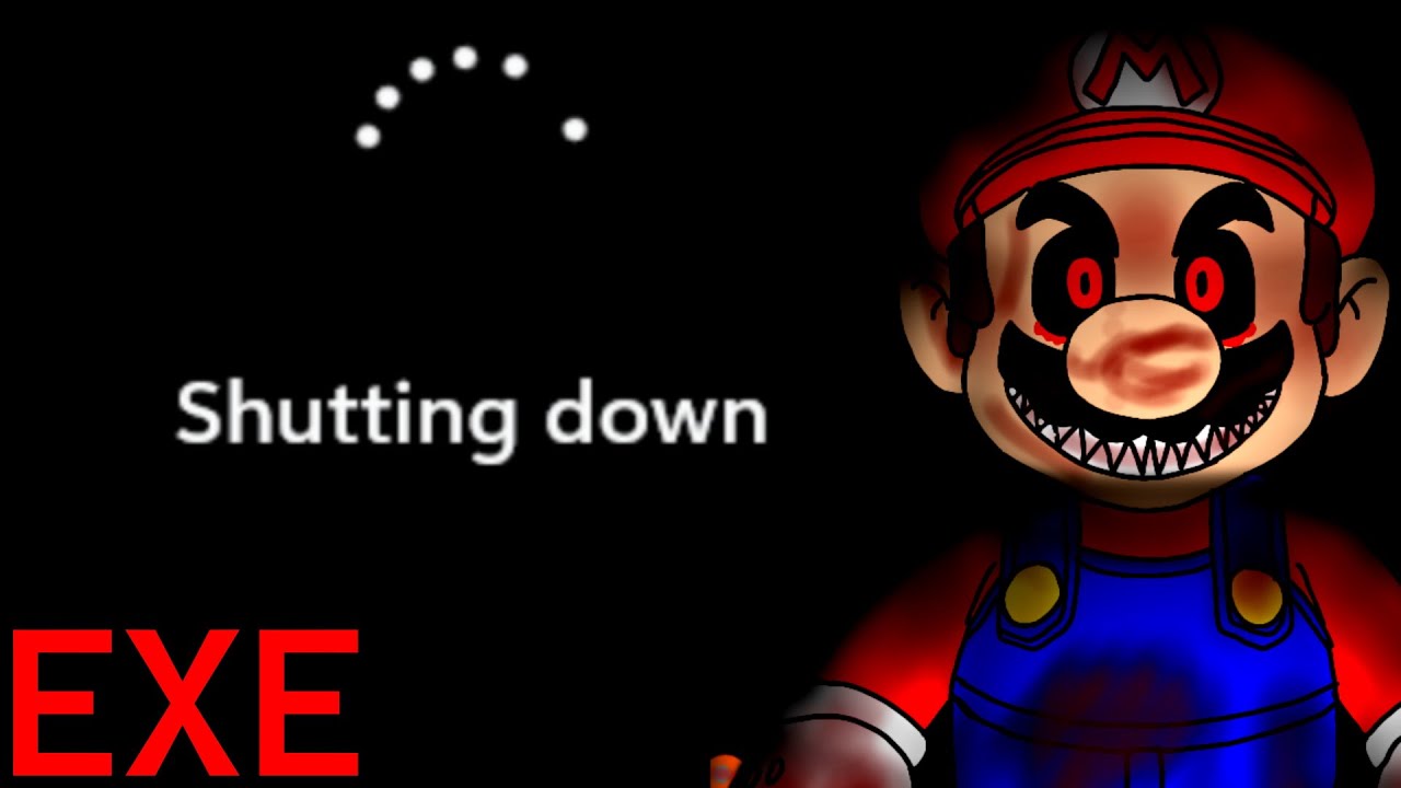 MARIO.EXE GAME SHUTS DOWN PC - YouTube