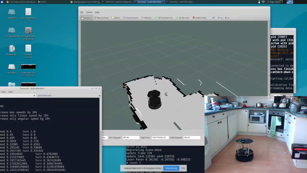 Getting started with the ROS turtlebot. - YouTube