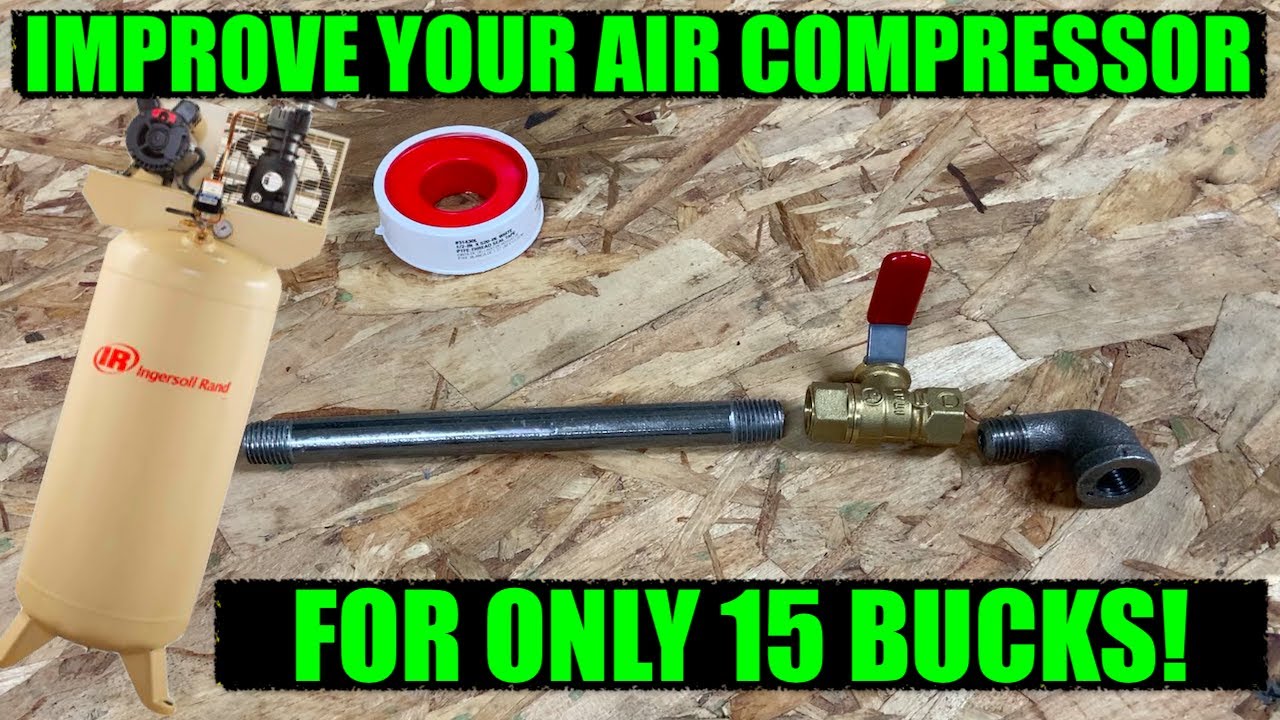 How To Improve Your Upright Air Compressor For Only $15! - YouTube