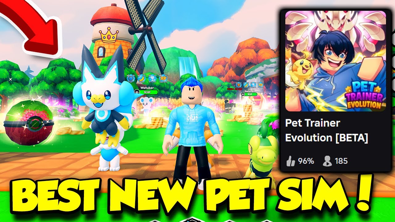 THE BEST NEW PET SIMULATOR GAME IS FINALLY OUT!! *ITS LIKE POKEMON ...