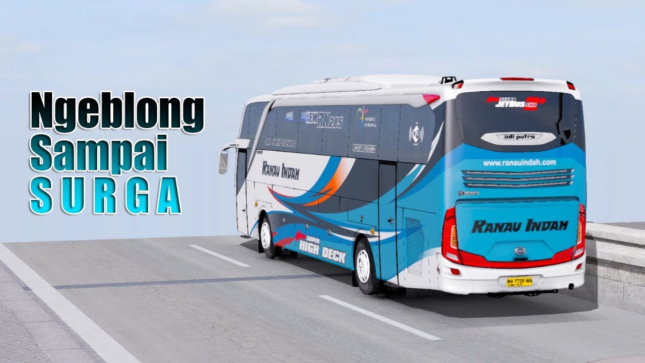 Bus Ranau Indah Hino RK8 Oleng di Jawa Barat - YouTube