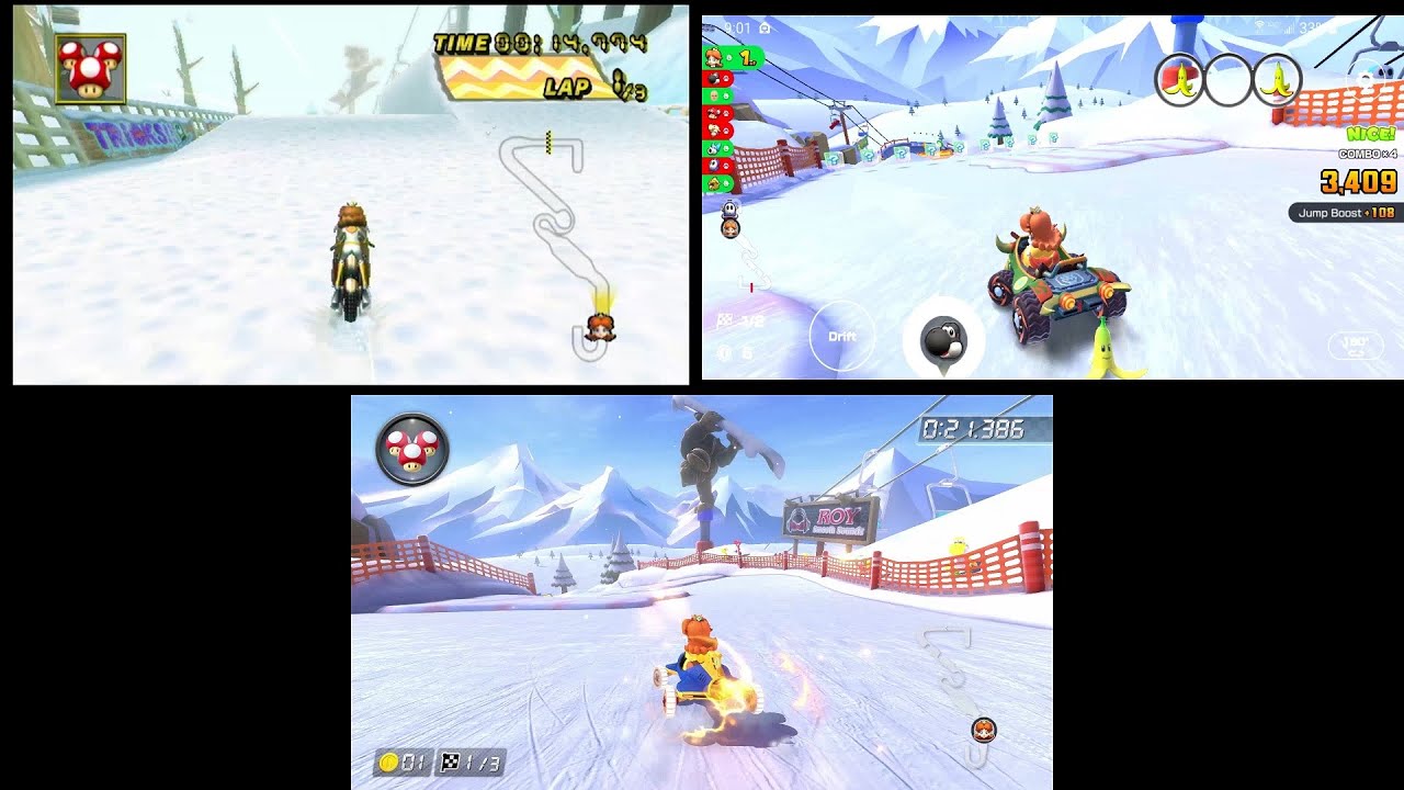 Evolution of DK Summit in the Mario Kart Series (2008-2023) - YouTube