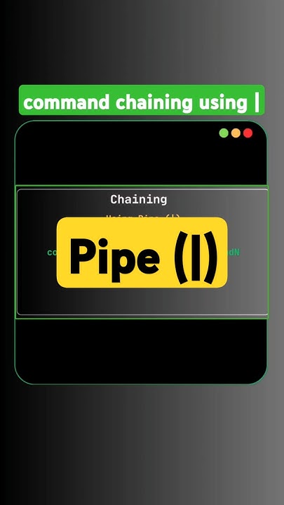 Pipe (|) : pass output of one command as input to another command #sudoit #learnlinux - YouTube