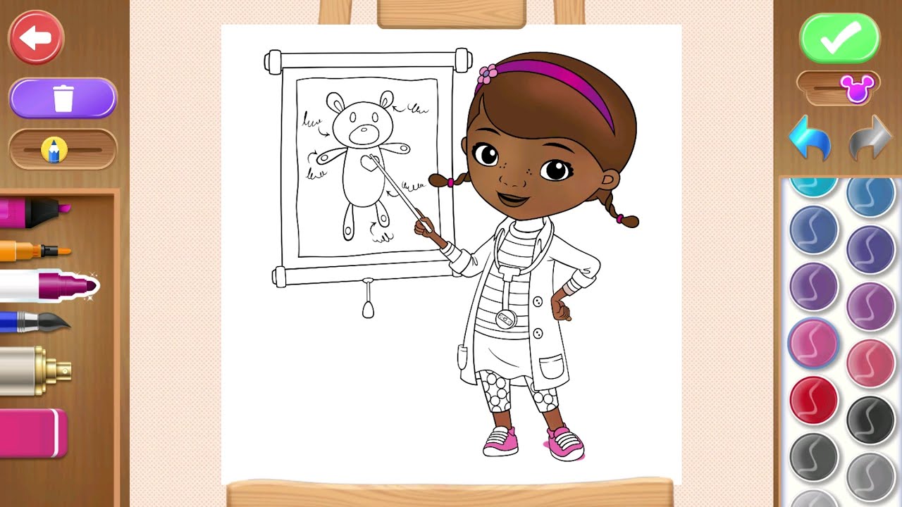 Disney Coloring World: Doc McStuffins - Combine the colors - Disney ...