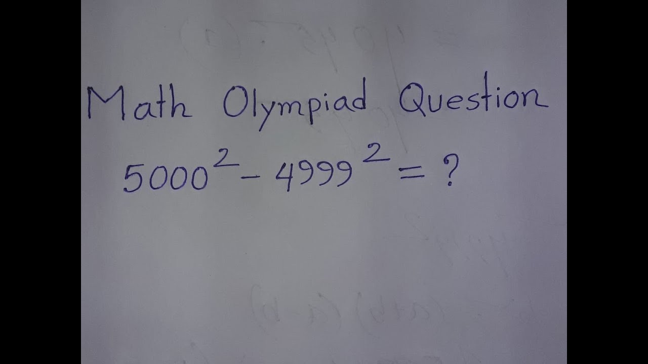 Can YOU solve this math Olympiad quiz? Math Olympiad question and solve ...