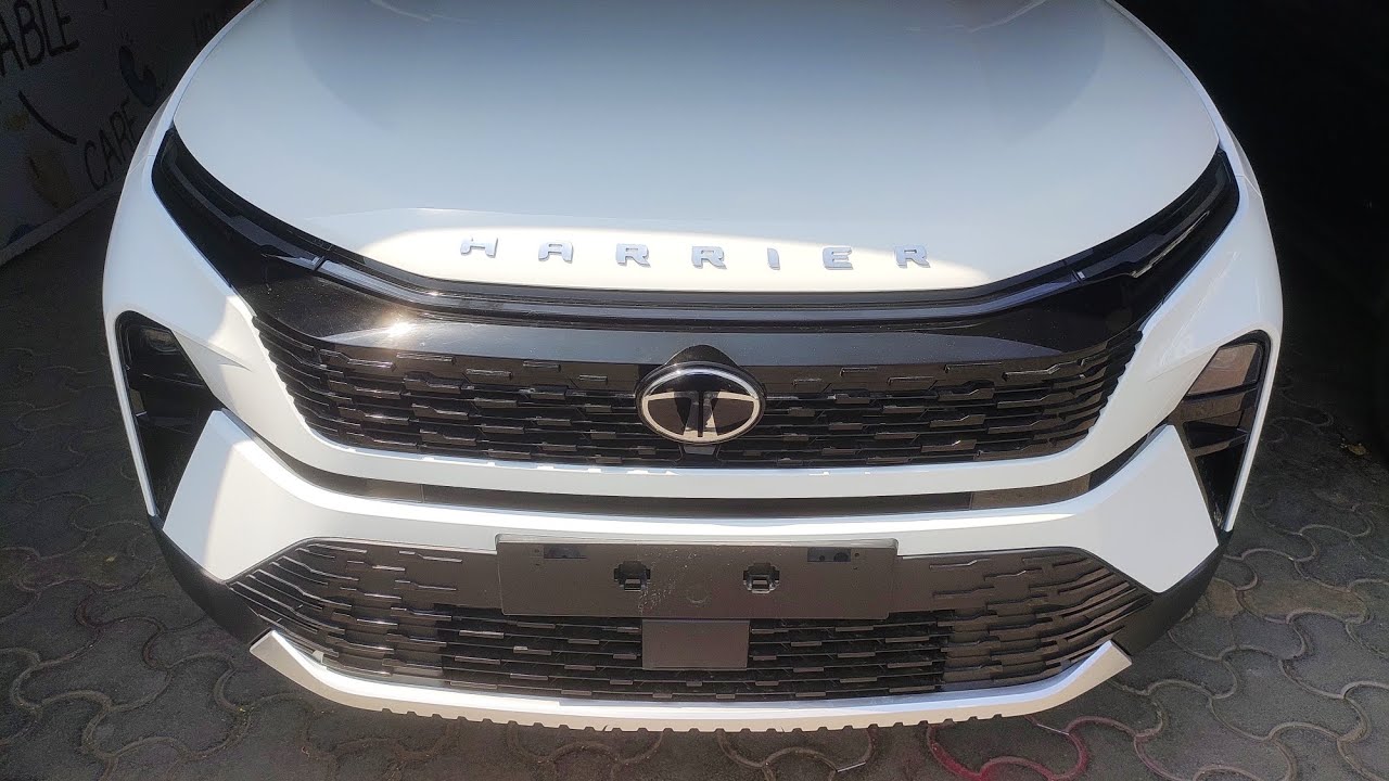 Harrier 2024 Pure O Lunar White Colour | Harrier Pure O Model | Harrier ...