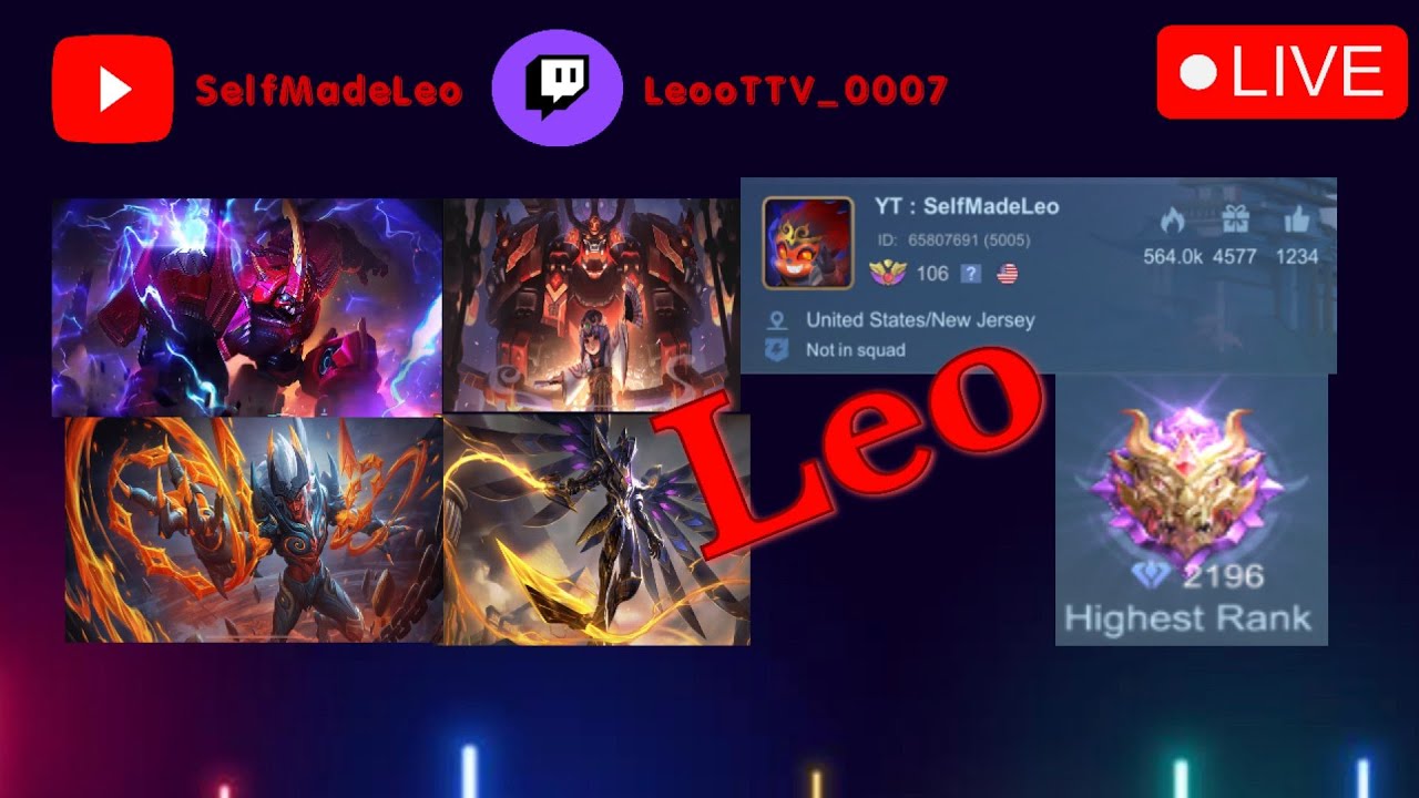 Road To Mythical Glory | Moblie Legends Live - YouTube