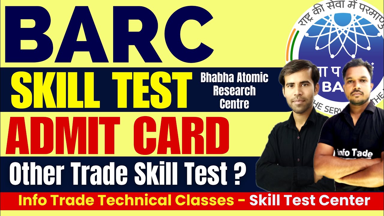 BARC Document verification Admit card | BARC Fitter Electrician Trade ...