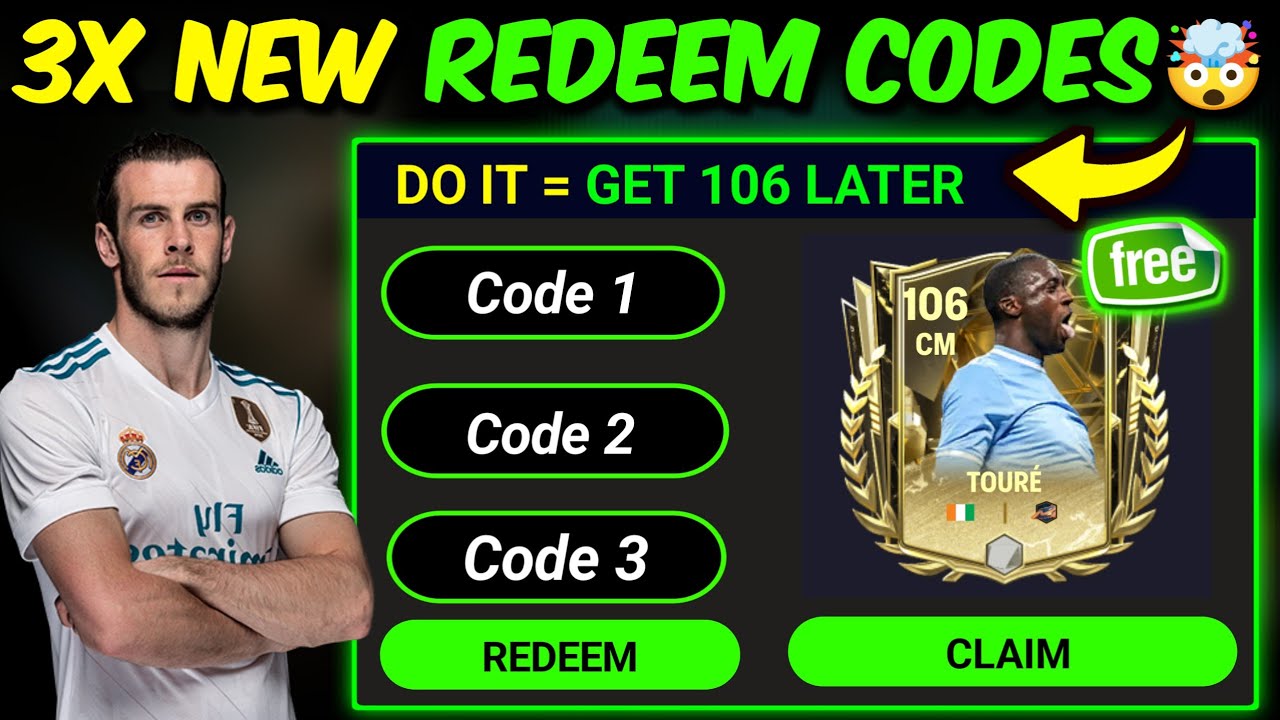 GLITCH! UPCOMING New REDEEM CODES - Prepare for Getting 106 OVR Player ...