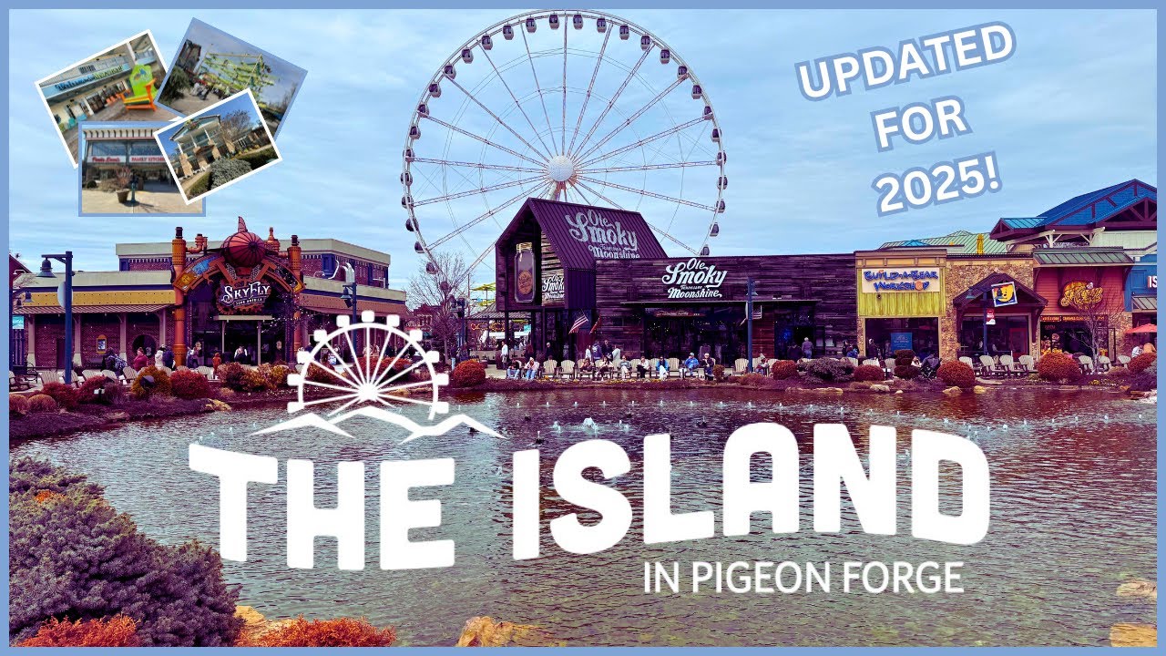 Complete Walkthrough of The Island Pigeon Forge, TN: Attractions, Shops ...