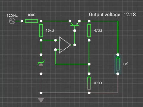 Simulasi Regulation Volatage(Matkul Elektronika 1) menggunakan voltsim ...