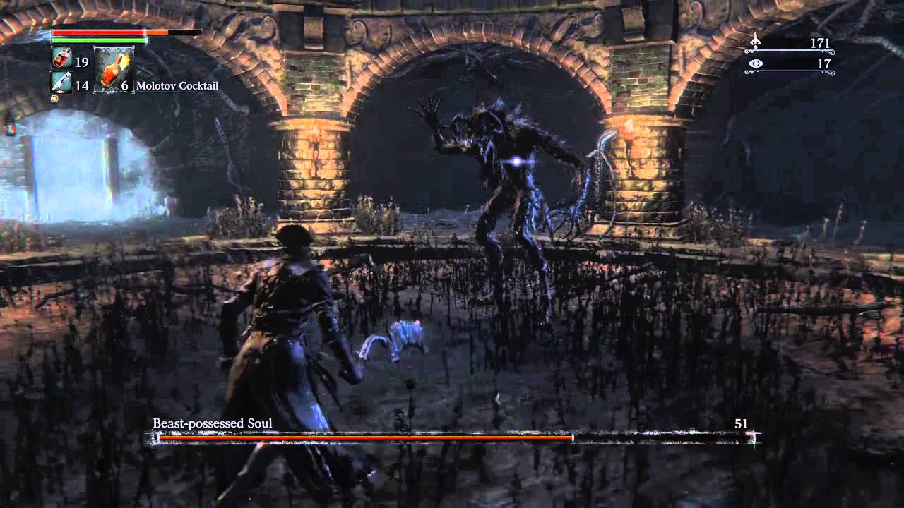 Bloodborne Central Chalice Dungeon Pthumeru Layer 1 - Beast-possessed ...