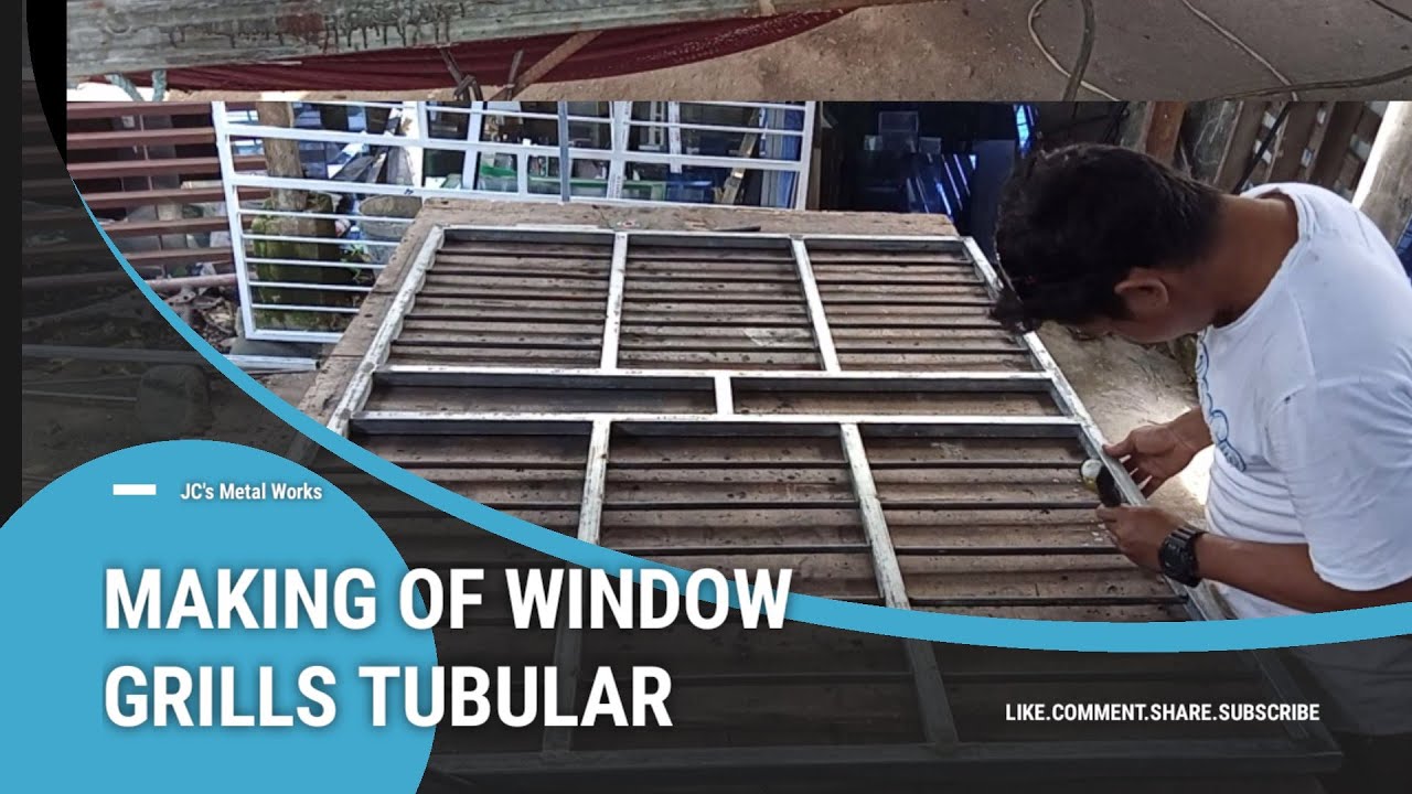 Making Of Tubular Window Grills | Simple Design | JC's Metal Works ...